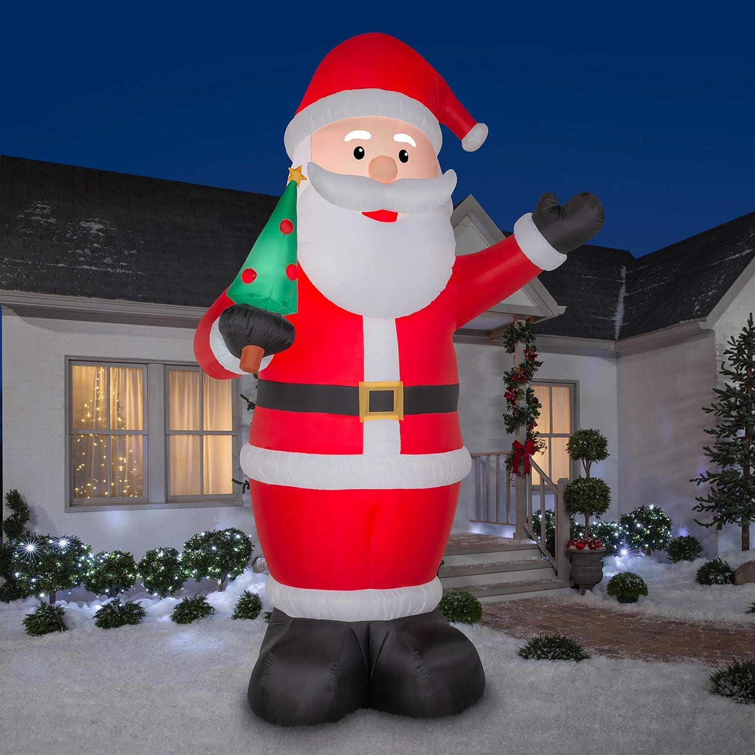 14′ Airblown Inflatable Colossal Santa – Diikon