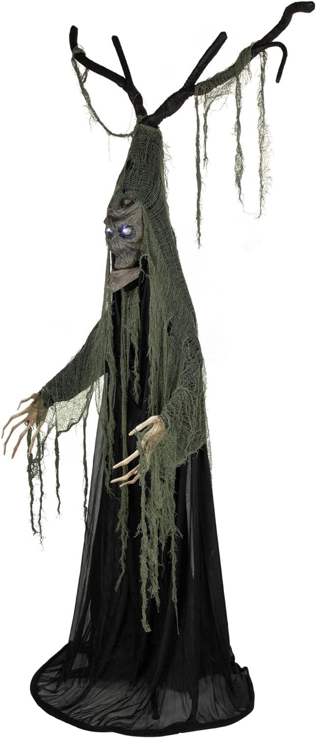 7′ Spooky Town Animated Tree Man Halloween Decoration with Lighted Eyes ...