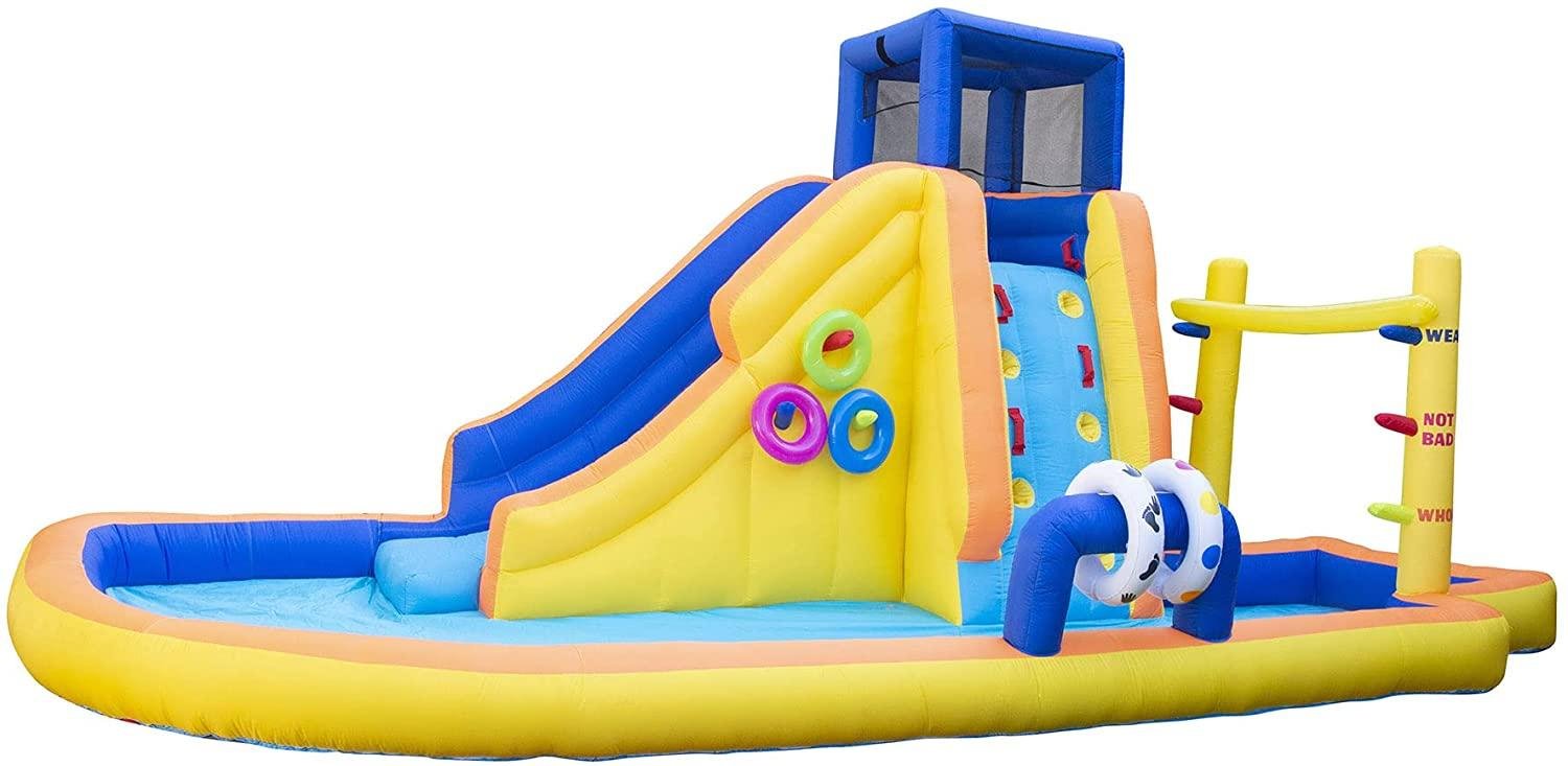 BANZAI Inflatable Splash Slide Game Water Park – Climb, Slide & Play 3 ...