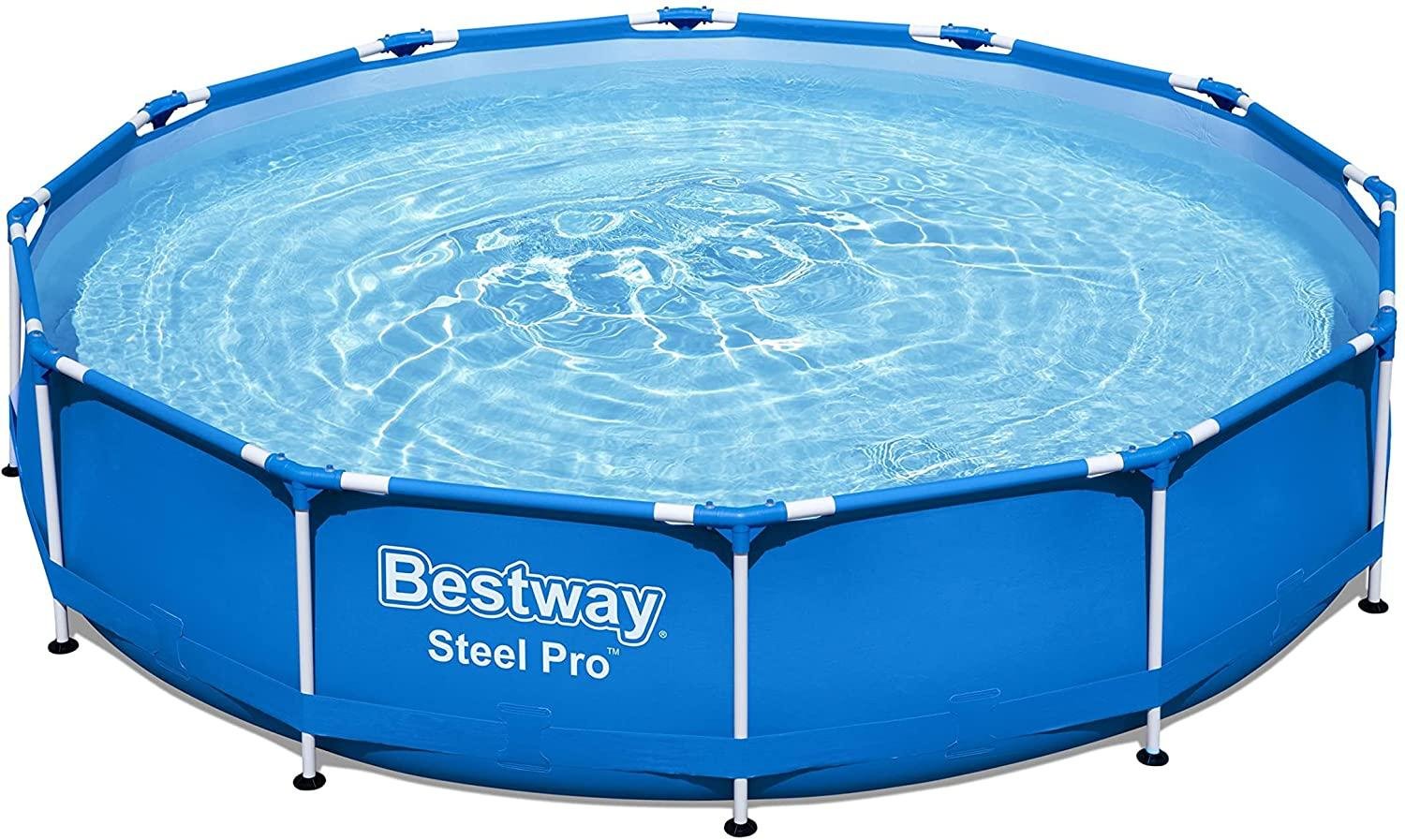 Bestway 56680 Steel Pro, 12ft x 30in, Above Ground Round Frame Pool Set | for Kids & Adults – Diikon