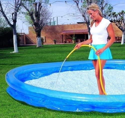 BestWay Fast Set Swimming Pool Set Round Inflatable Above Ground 10ft x ...
