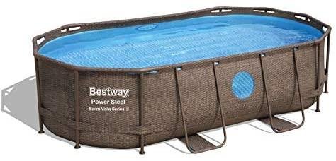 Bestway Power Steel Swim Vista Series 14′ x 8’2″ x 39.5″ Oval Frame ...