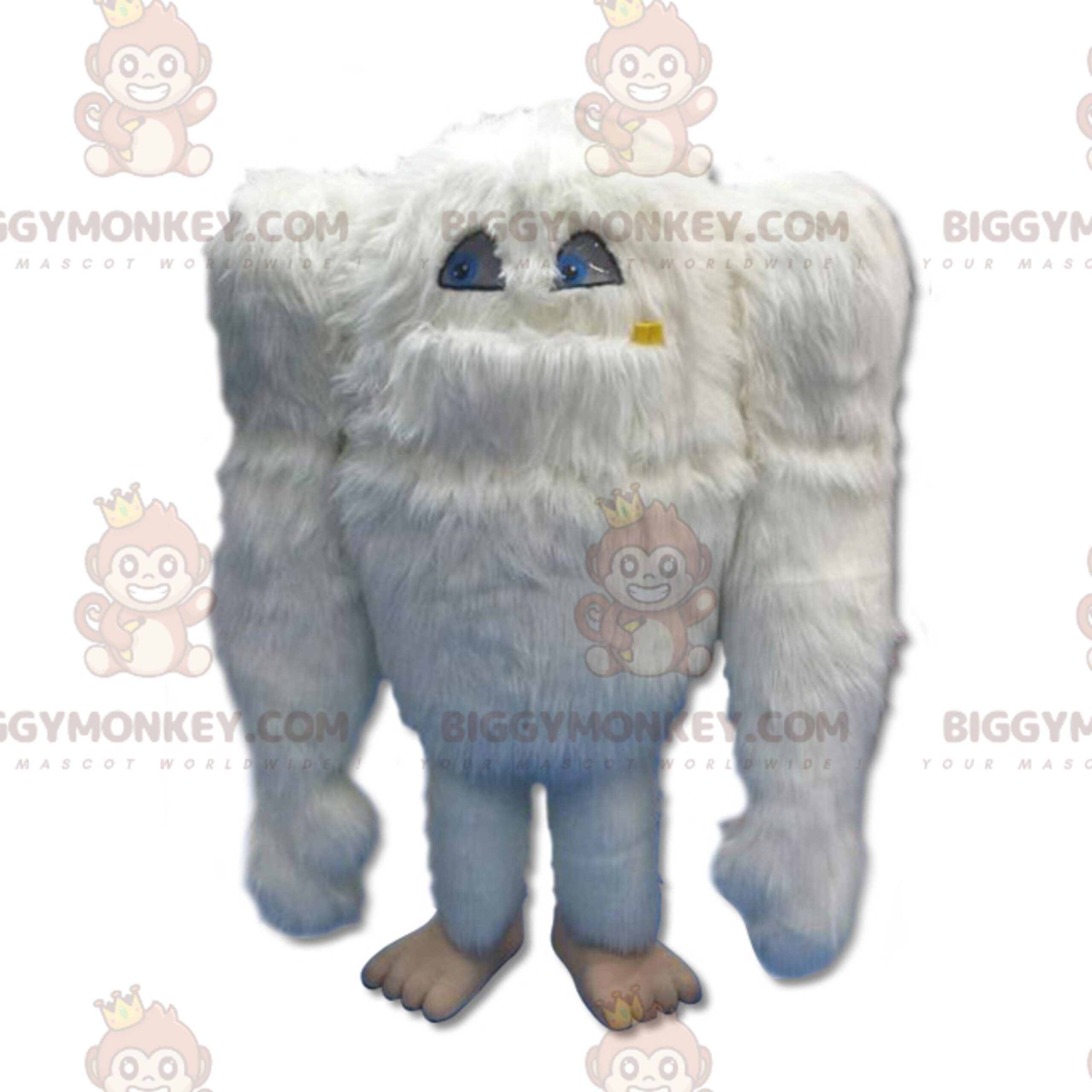 BIGGYMONKEY™ Big Furry Giant White Yeti Mascot Costume – Diikon