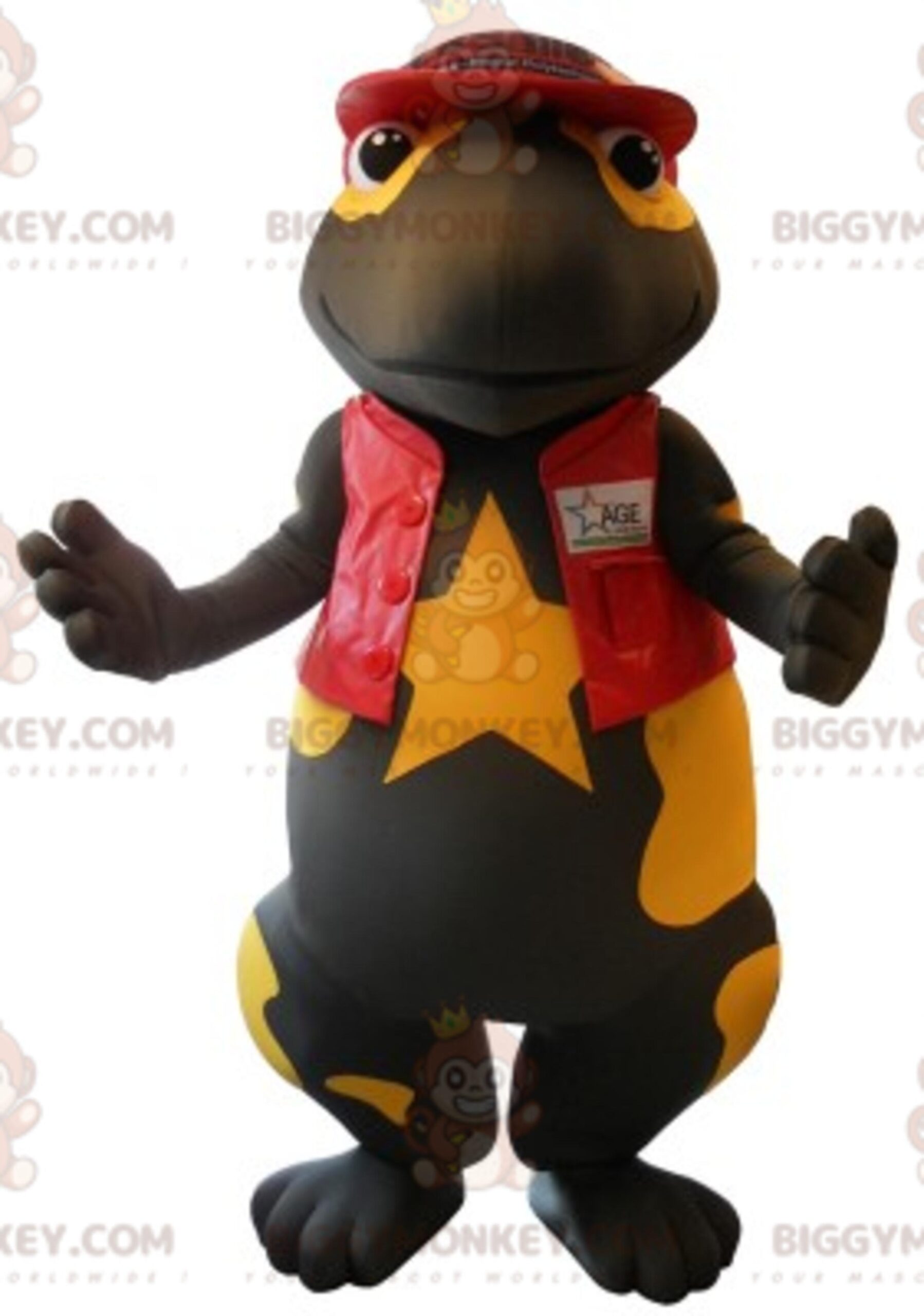 BIGGYMONKEY™ Black and Yellow Giant Salamander Mascot Costume – Diikon