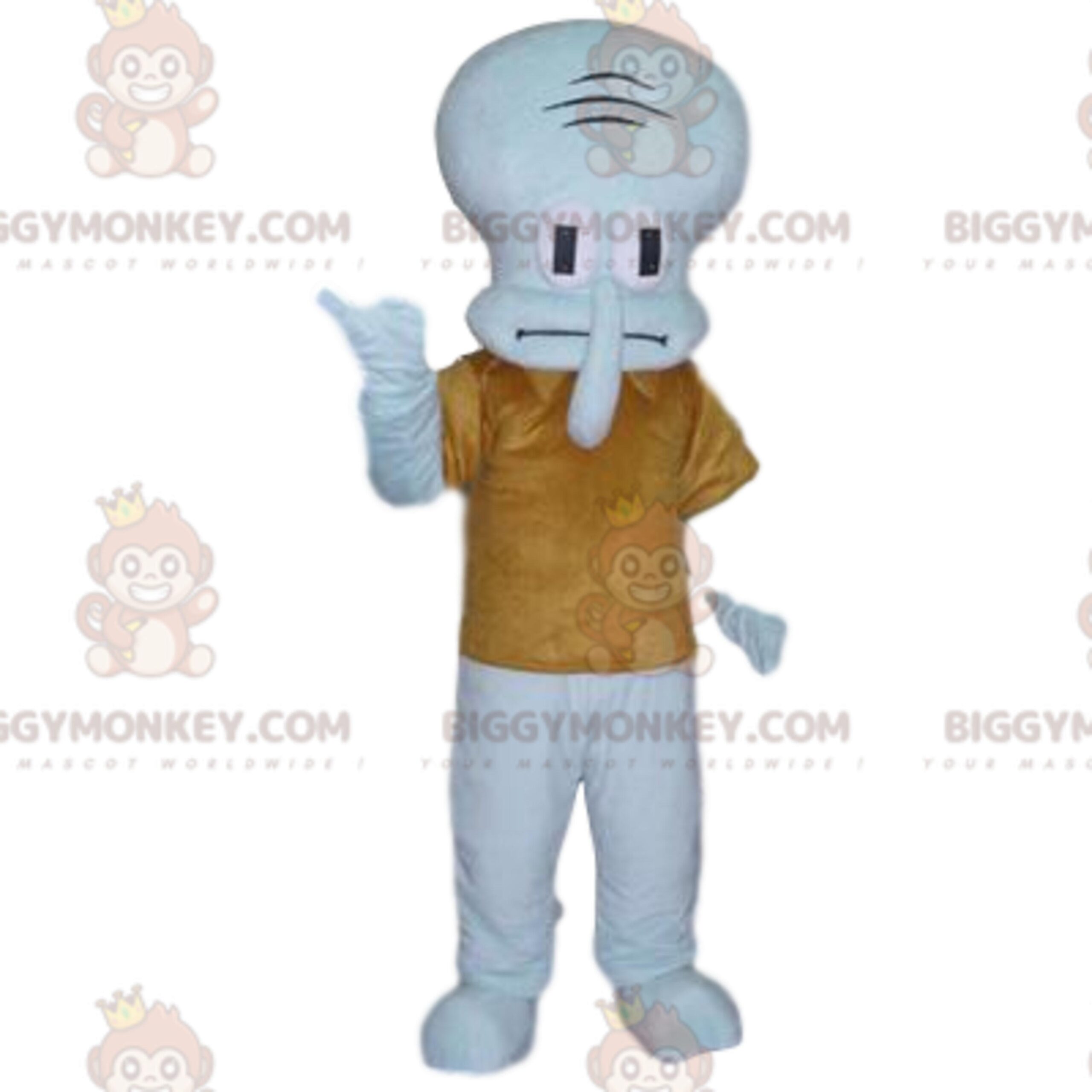 BIGGYMONKEY™ mascot costume of Carlo Tentacule, the octopus from ...