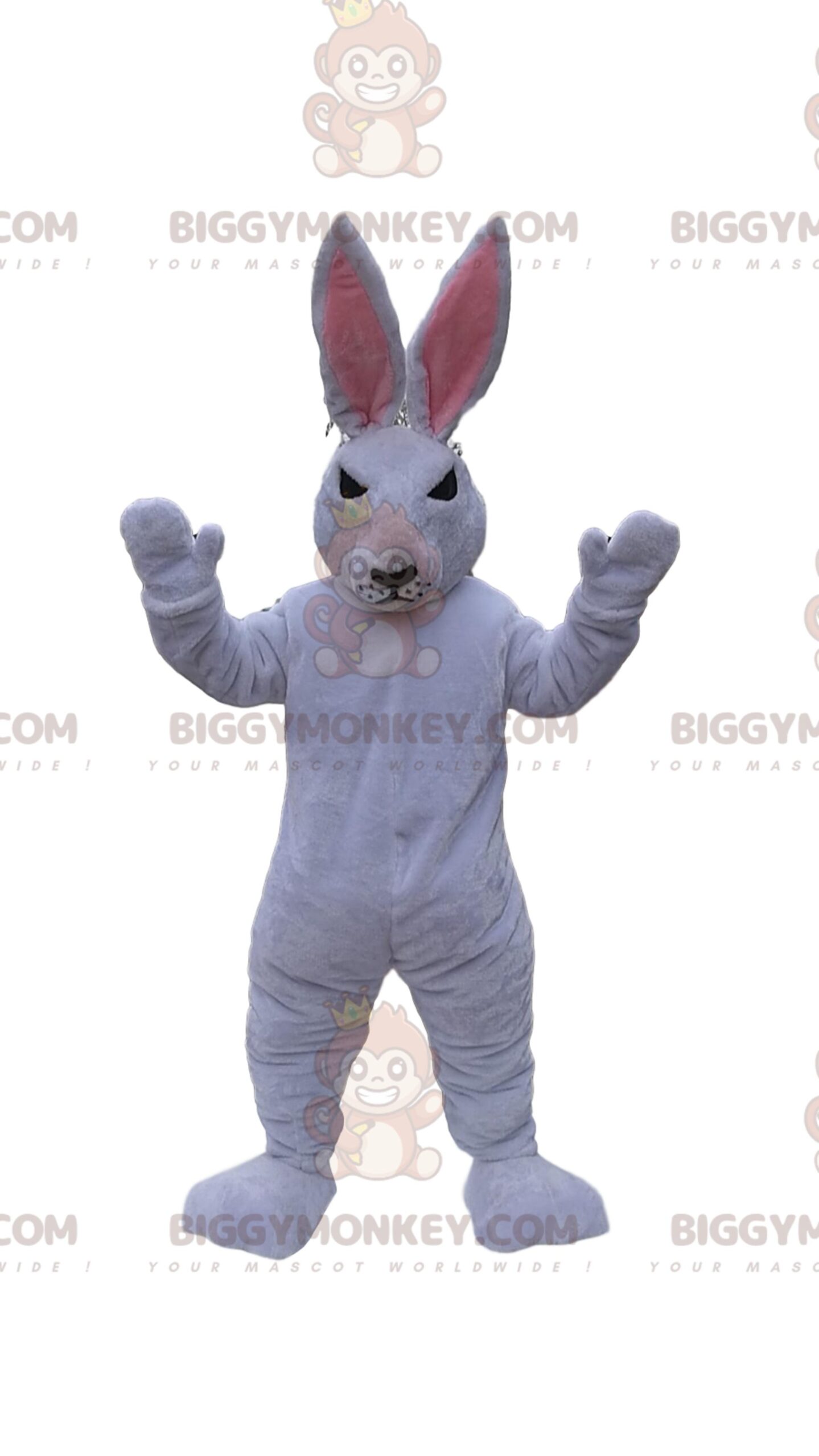BIGGYMONKEY™ White Rabbit Wicked Looking Mascot Costume. bunny costume ...