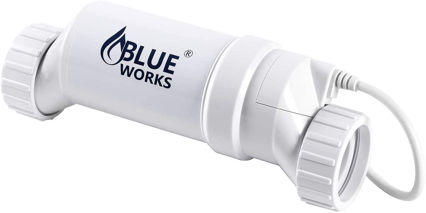 BLUE WORKS BLT9H Salt Cell Up to 25K Gallon Pools with a Cleaning Stand ...