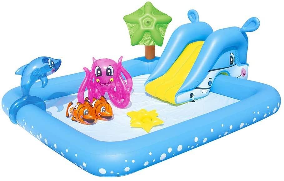 Children’s Inflatable Swimming Pool, Home Fountain Water Park Paddling ...
