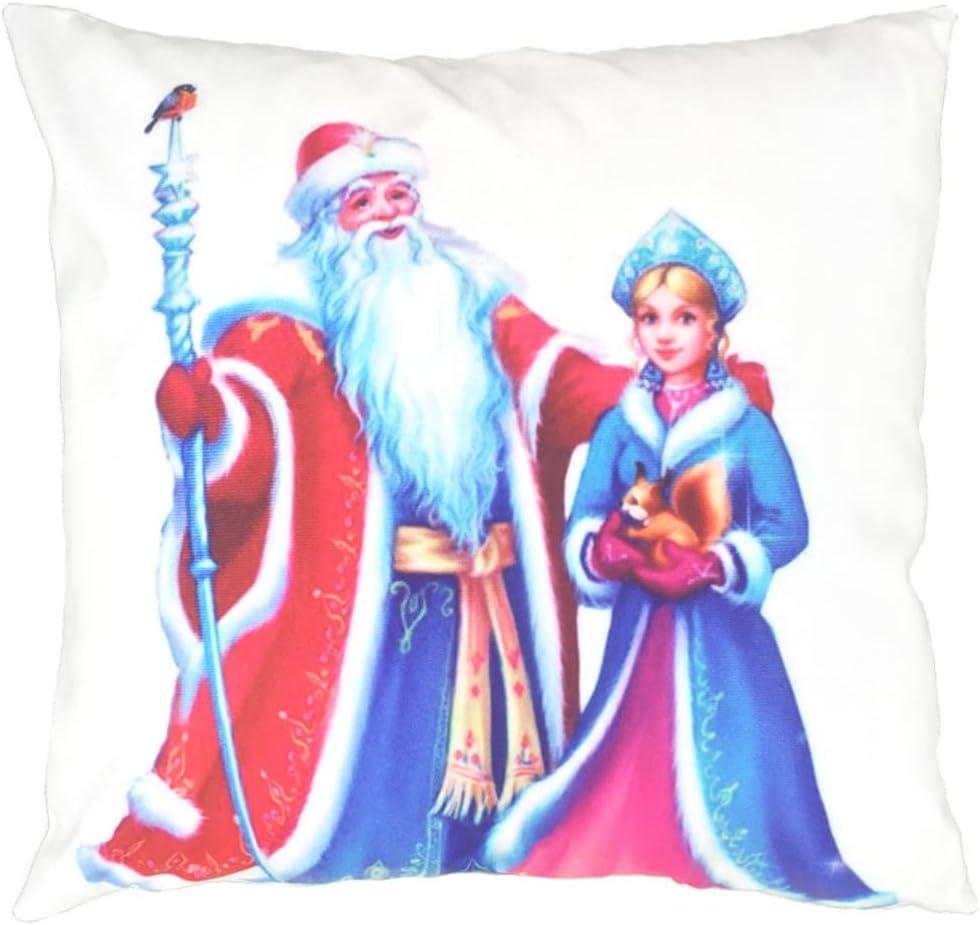 Christmas Decoration for Home Russia Santa Clause Pillows Cover Snow ...