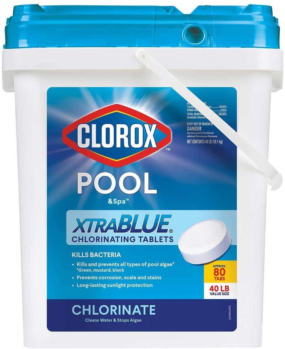 Clorox Pool&Spa XtraBlue 3″ Chlorinating Tablets for Swimming Pools ...