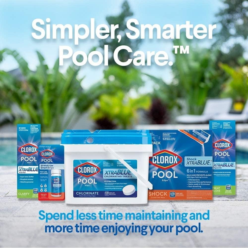 Clorox Pool&Spa XtraBlue 3″ Long Lasting Chlorinating Tablets 35 lb ...