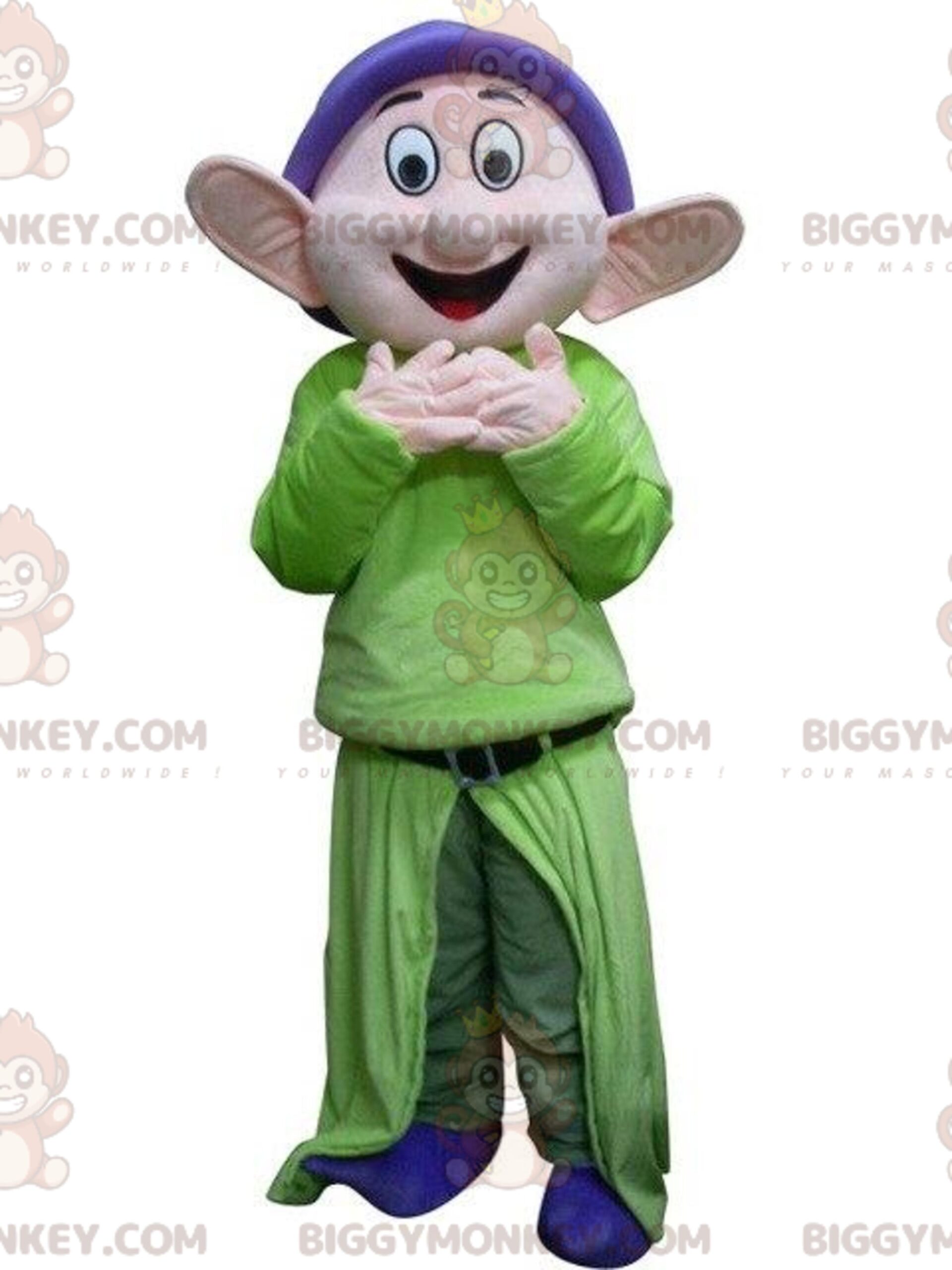 Dopey BIGGYMONKEY™ Mascot Costume from Snow White and the Seven Dwarfs ...