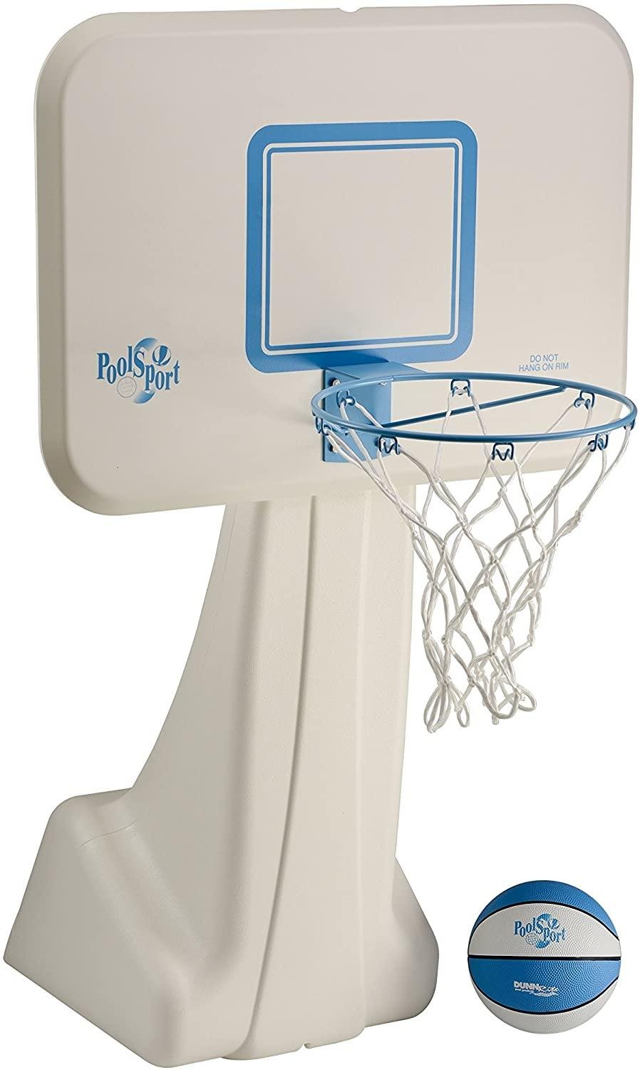 Dunnrite Products Pool Sport 2-in-1 Swimming Basketball Hoop and ...