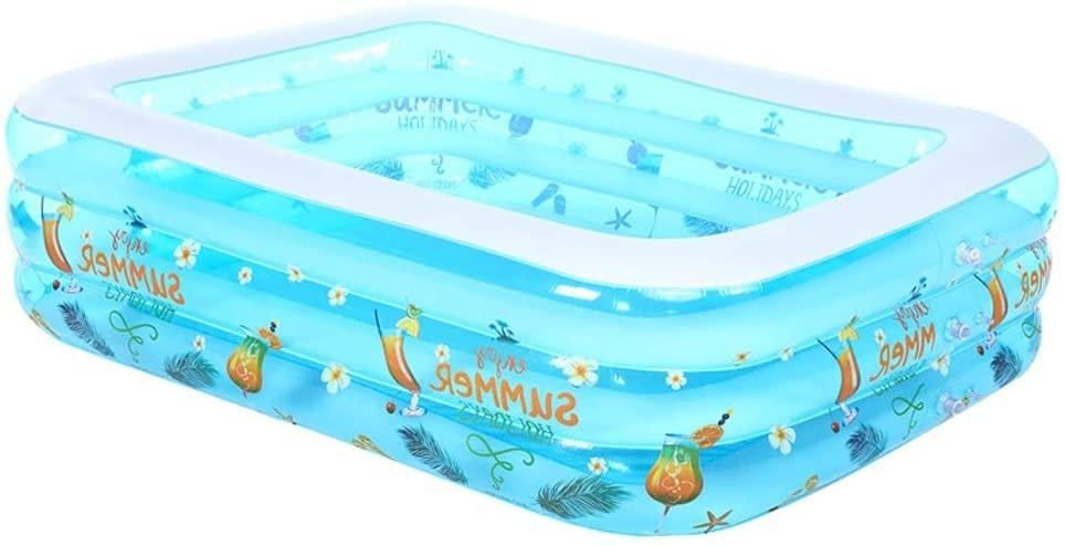 Family Swimming Pool, Inflatable Lounge Pool Kiddie Pool, Outdoor Swim ...