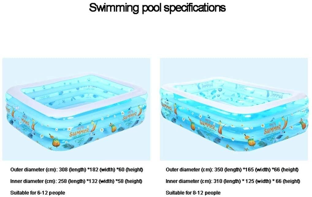 Family Swimming Pool, Inflatable Lounge Pool Kiddie Pool, Outdoor Swim ...
