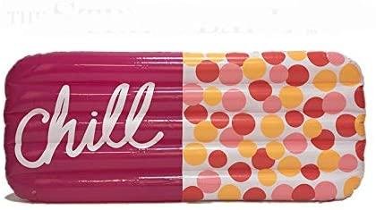 GLUTINOUS Inflatable Chill Pill Pool Float Adults Kids Hottest Summer ...