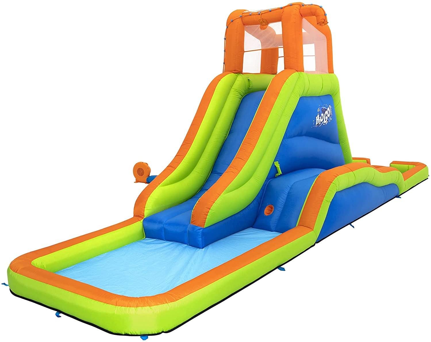 H2OGO! 22 x 6 x 8 Foot Aquaventure Kids Inflatable Backyard Mega Water ...