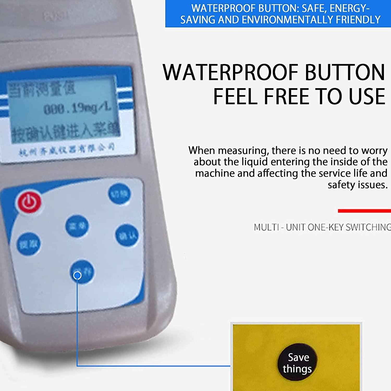 Handheld Ozone Detector with Waterproof Button, Rechargeable Battery ...