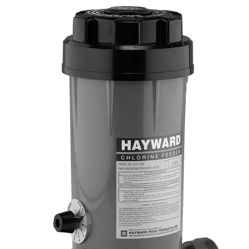 Hayward CL2002S Auto Pool In-Line Chemical Trichlor Chlorine Feeder (2 ...