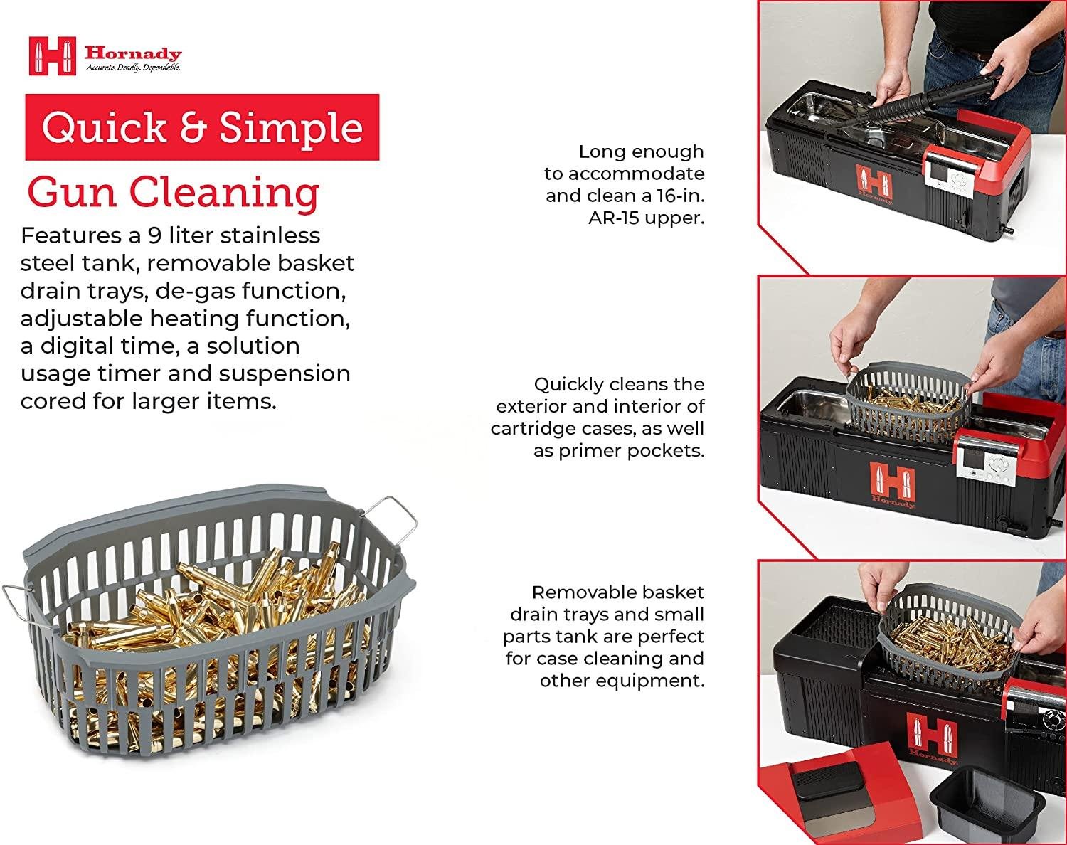 Hornady Lock-N-Load Hot Tub Sonic Cleaner – Clean Cases, Guns, Gun ...