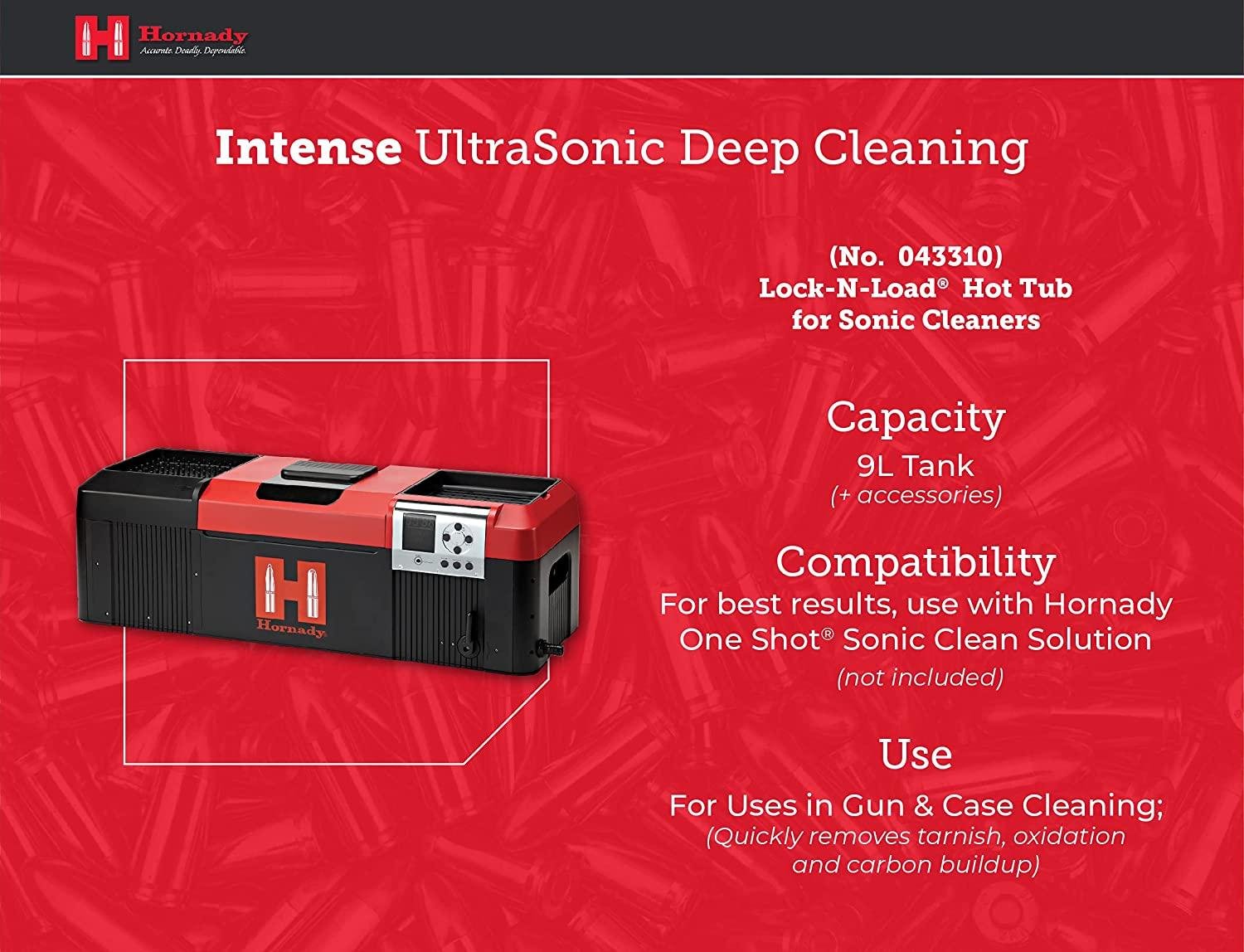 Hornady Lock-N-Load Hot Tub Sonic Cleaner – Clean Cases, Guns, Gun ...
