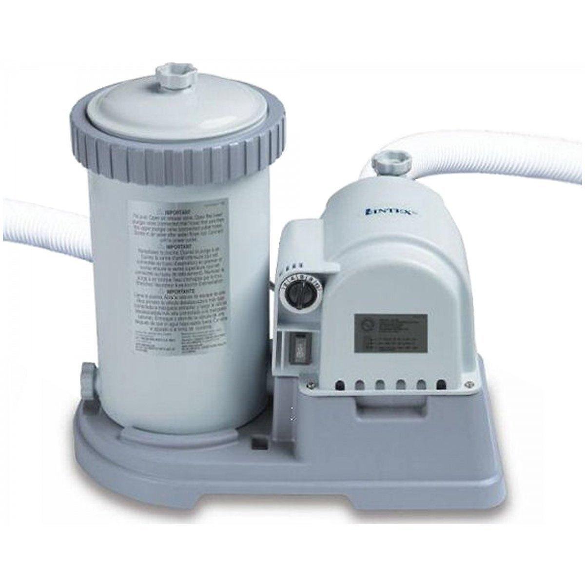 Intex 2500 GPH Krystal Clear Pool Filter Pump w/ GCFI & 6 Type B ...