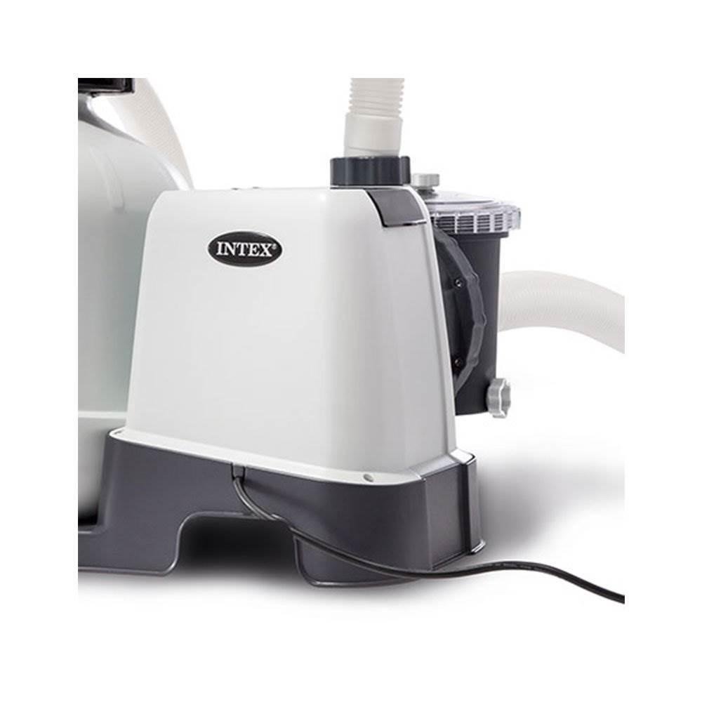 Intex 2800 GPH Above Ground Pool Sand Filter Pump and Automatic Pool ...