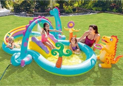 Moving Rainbow Garden Pool Inflatable Pool Play Pool Children’s Family ...