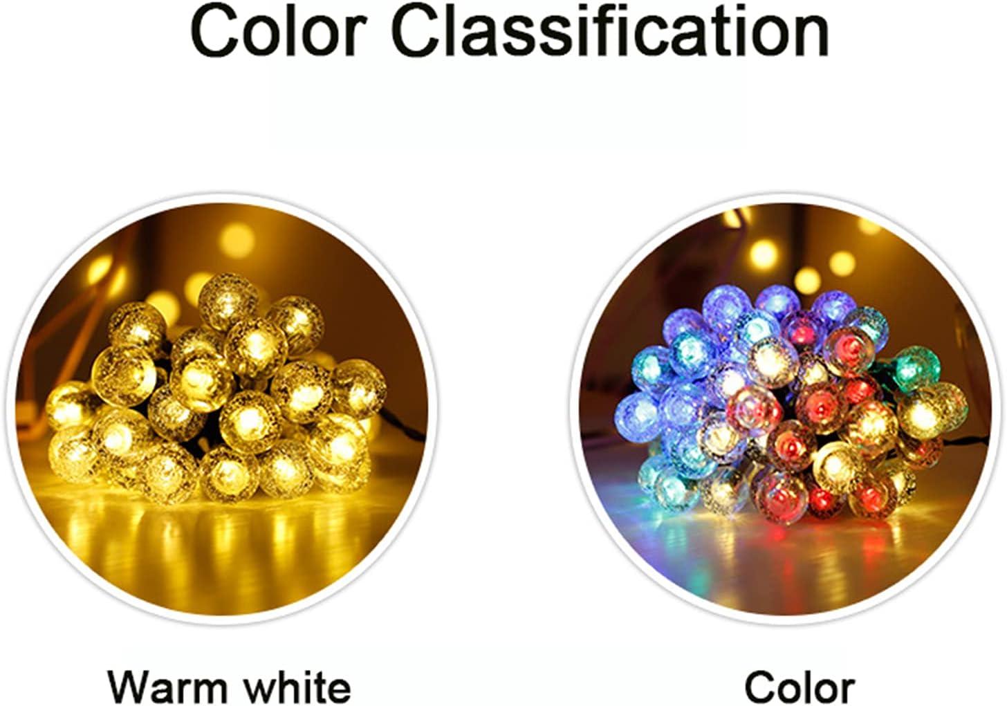 Solar String Lights Outdoor Lights led Small lamp Beads Warm White 8 ...