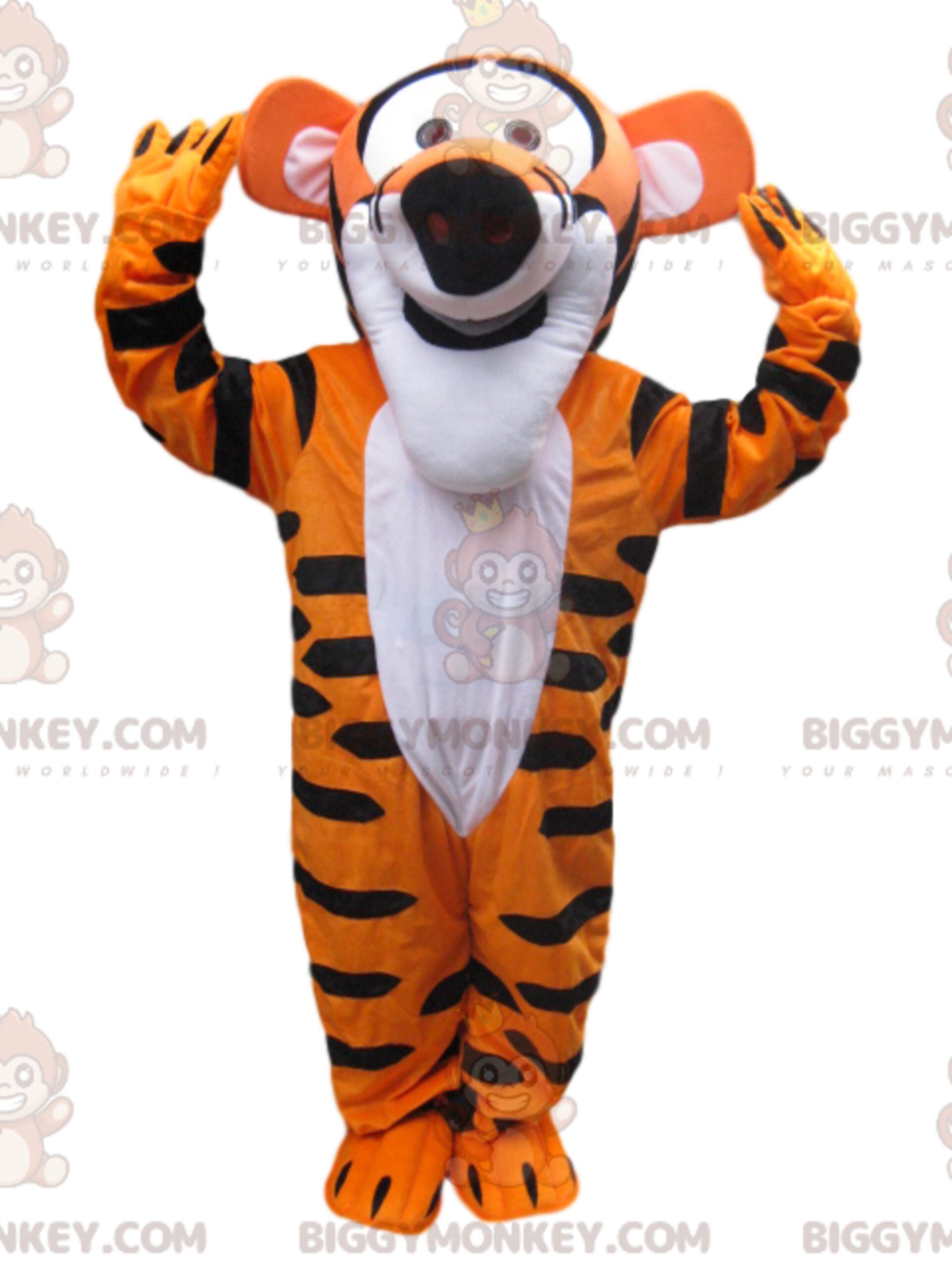 Tigger BIGGYMONKEY™ mascot costume, from the Winnie The Pooh universe ...