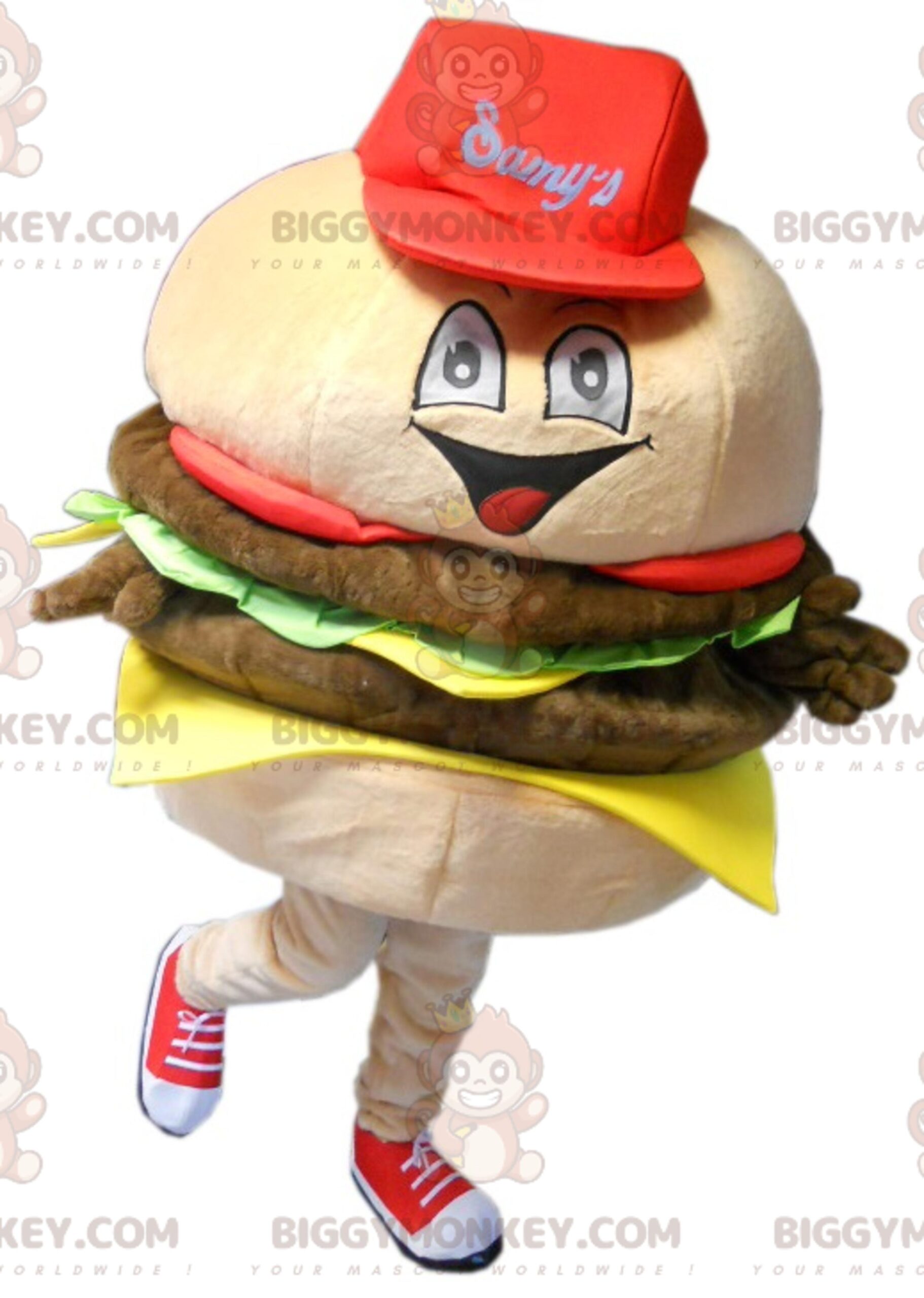 Very Realistic Giant Burger BIGGYMONKEY™ Mascot Costume – Diikon