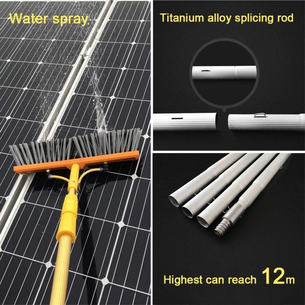 WDLWUJIN 5-9M Window Cleaning Pole, Water Fed Telescopic Brush, Extendable Cleaner Conservatory ...