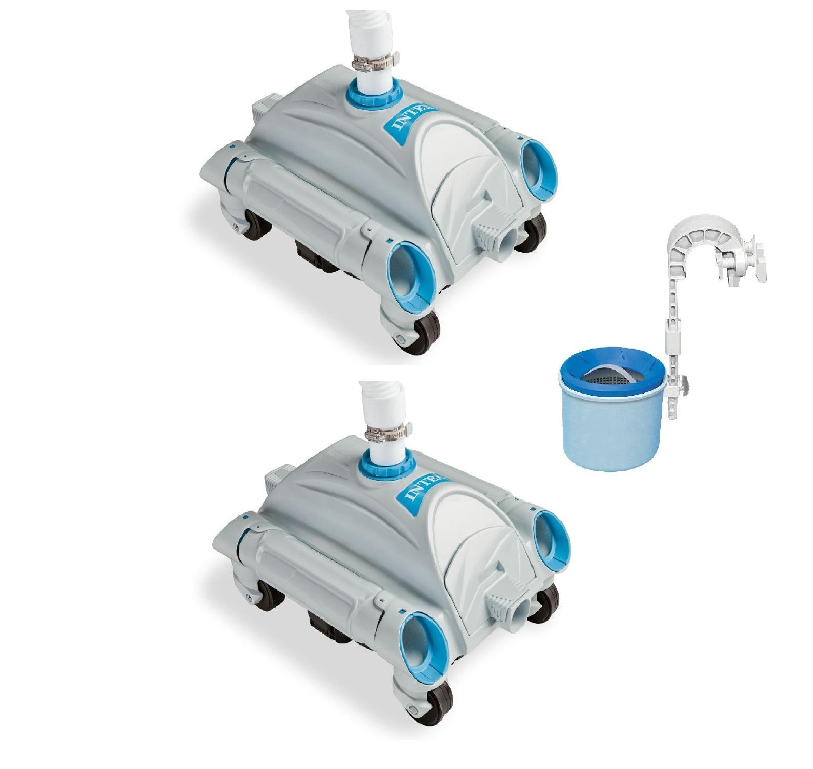 Intex Automatic Above-Ground Pool Vacuum (2 Pack) w/ Automatic Skimmer ...