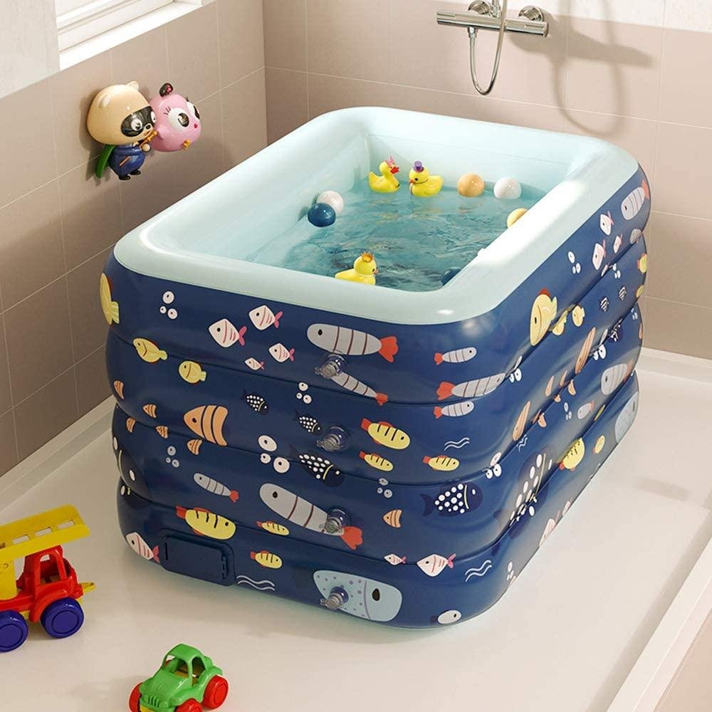 GYK Inflatable Swimming Pool, Children’s Family Pool, Large Outdoor PVC ...