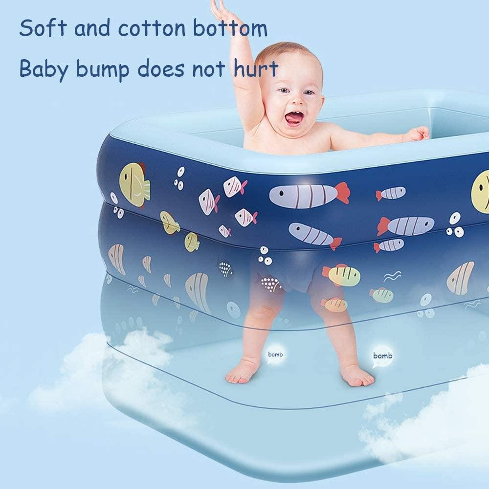 GYK Inflatable Swimming Pool, Children’s Family Pool, Large Outdoor PVC ...