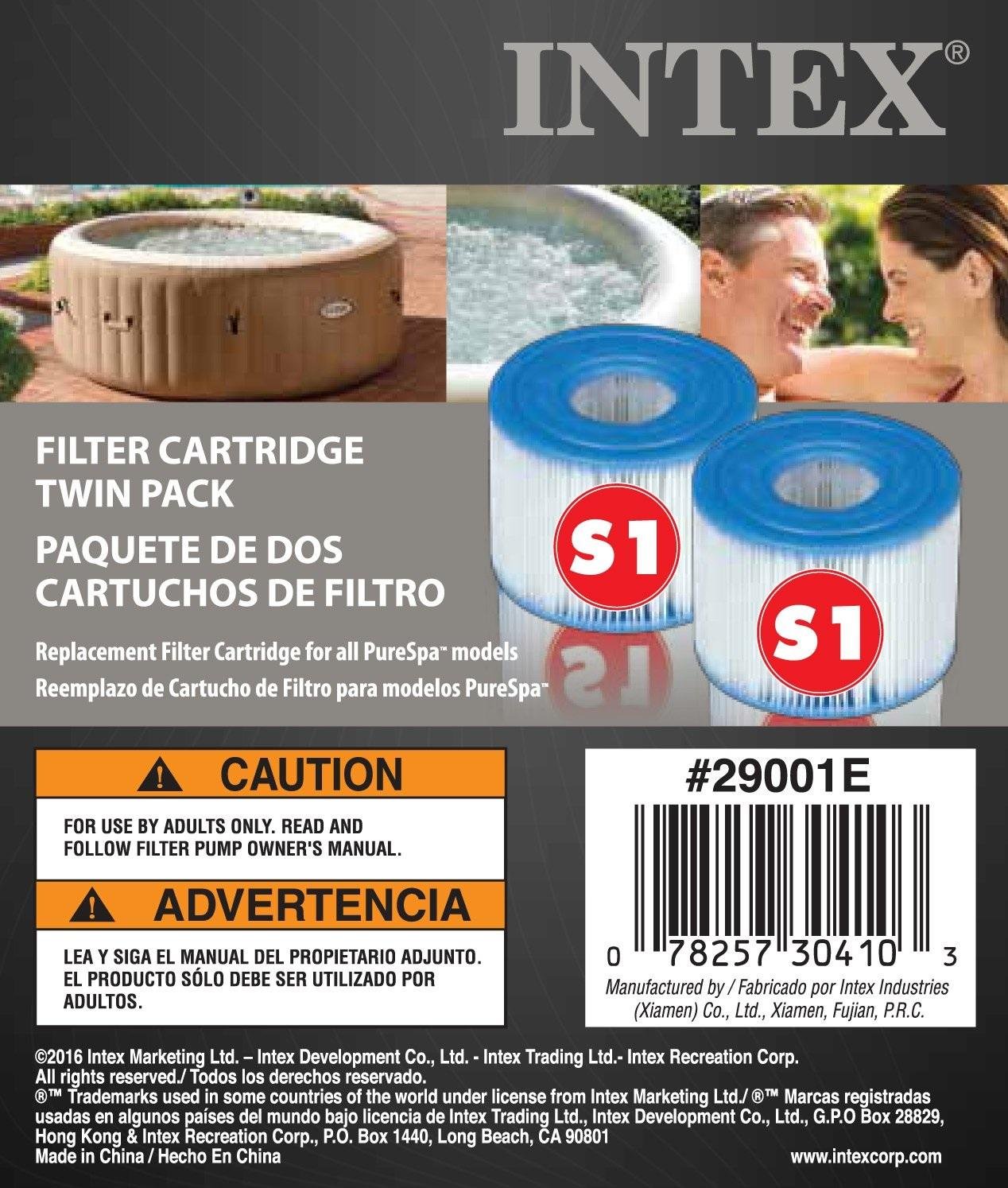 Intex PureSpa Type S1 Pool Filter Cartridges (2 Filters) (36 Pack) – Diikon