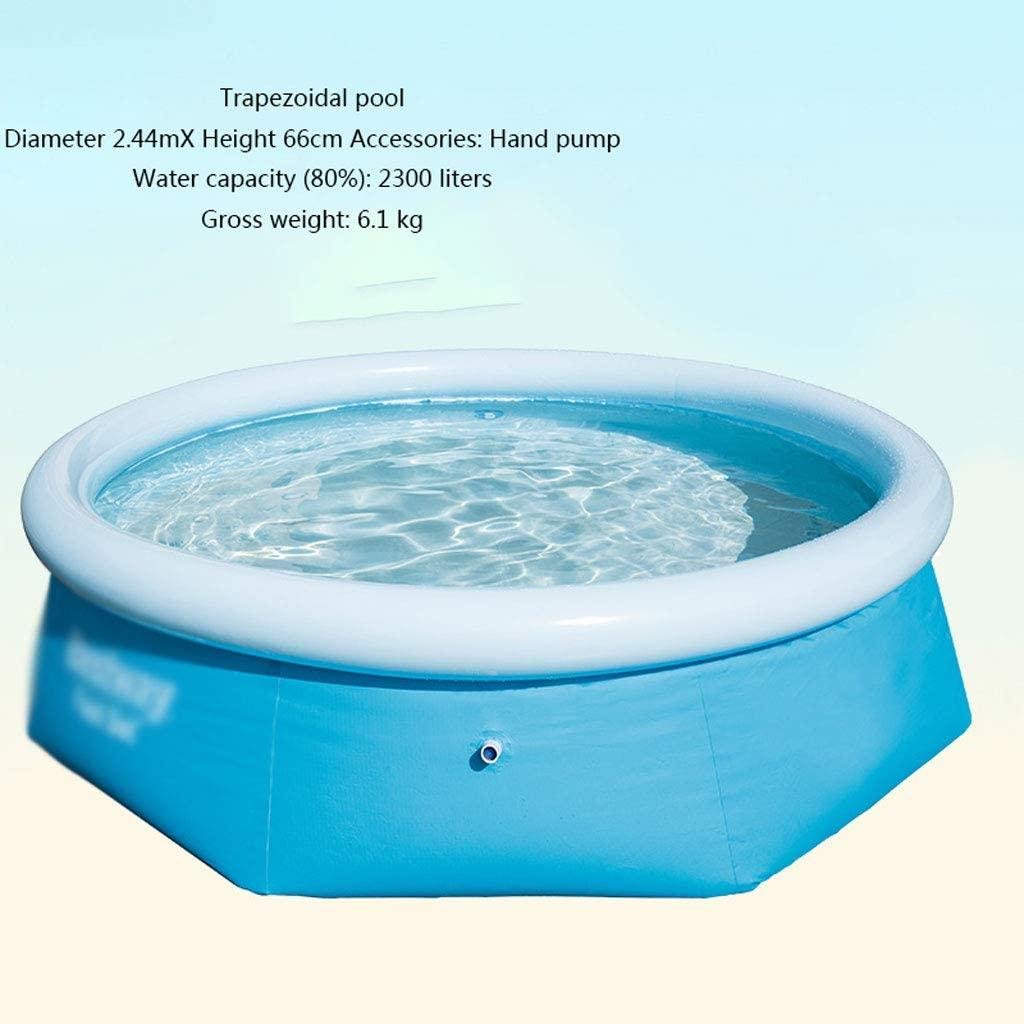 ZZXUAN Inflatable Swimming Pools Above Ground Blow up Full-Sized Round ...