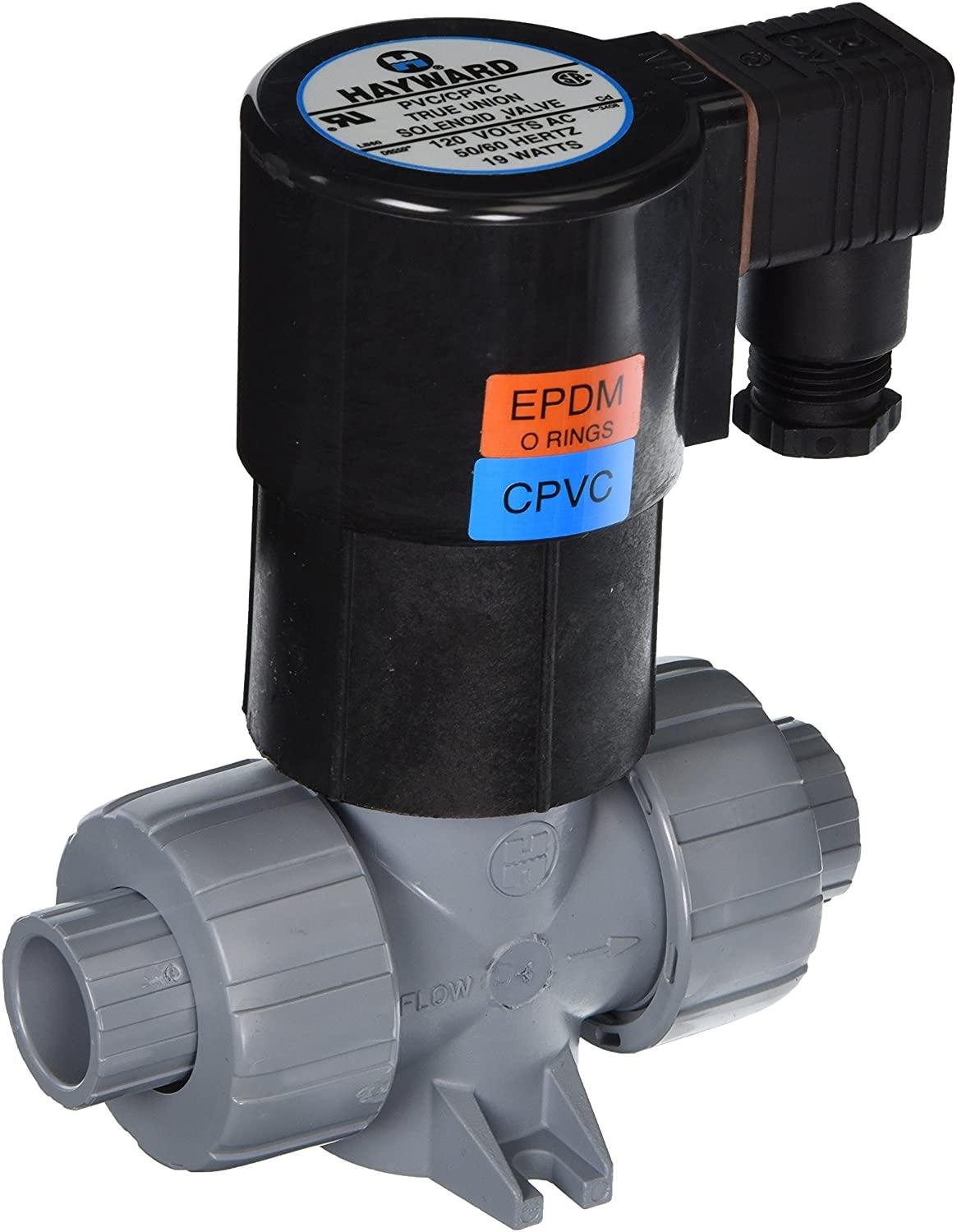 Hayward SV20050STE 1/2-Inch CPVC NPD Design True Union Solenoid Valves ...