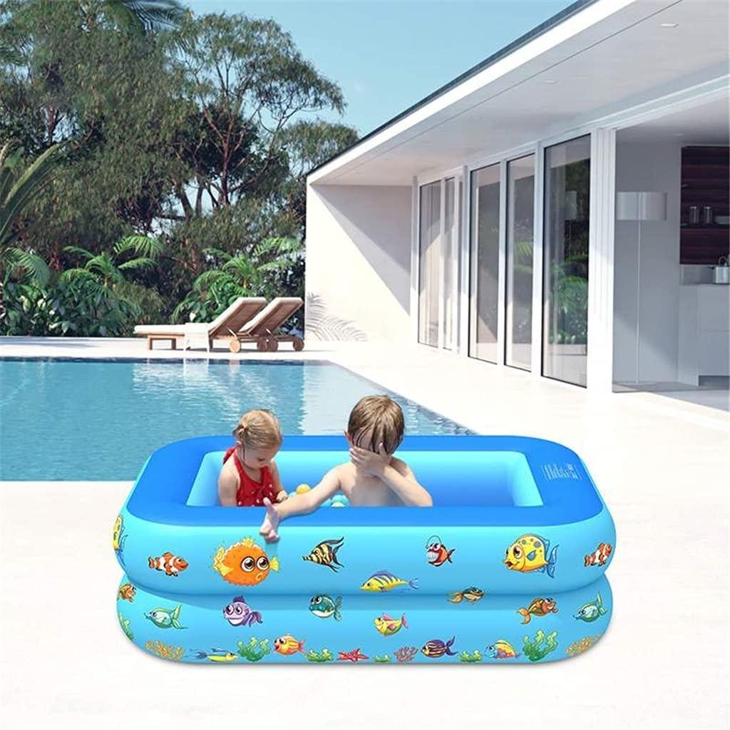 GLUTINOUS Inflatable Square Swimming Pool Kid Inflatable Pool Children ...
