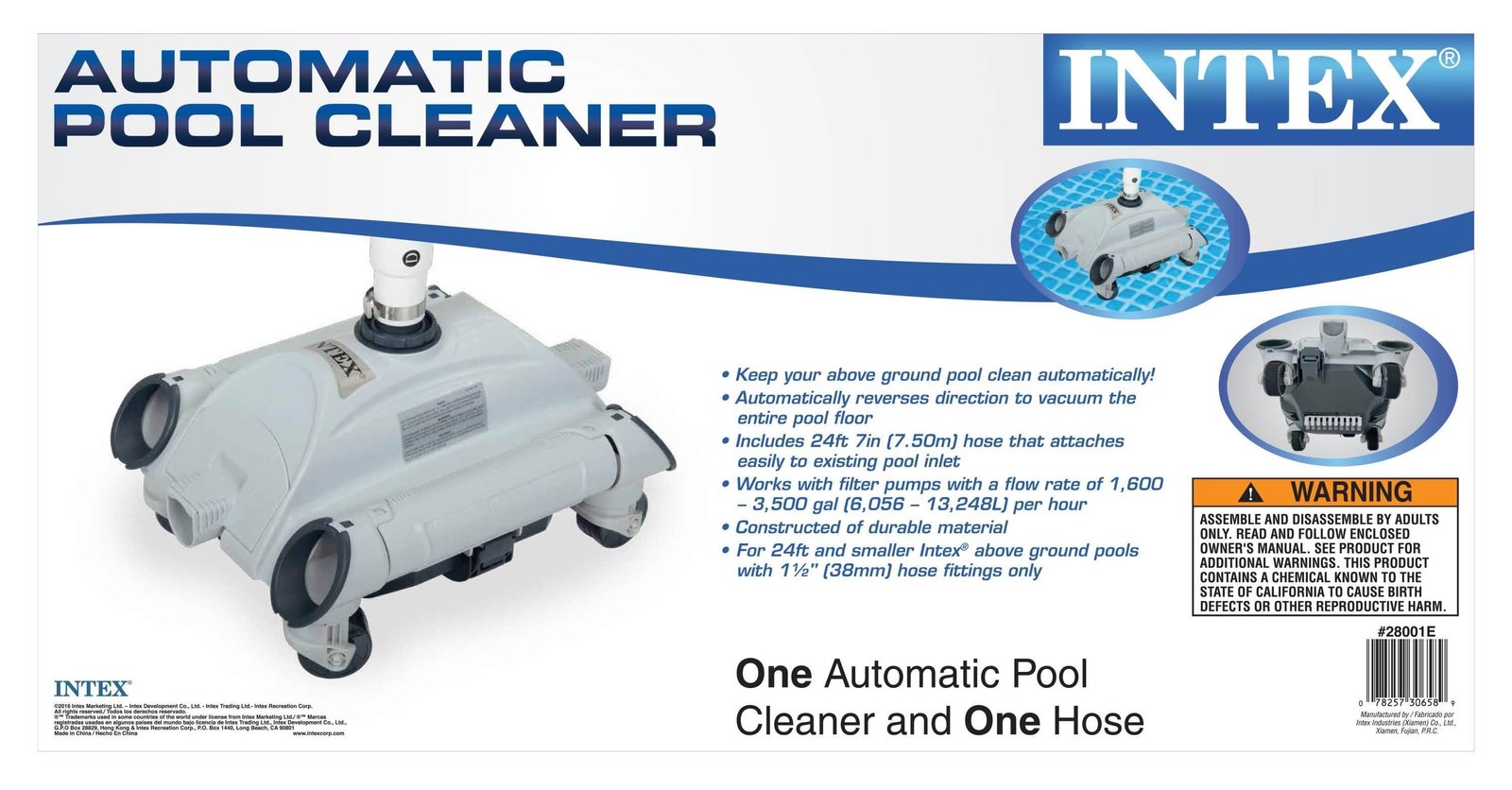 Intex Krystal Clear Saltwater Pool Chlorinator and Intex Automatic Pool ...