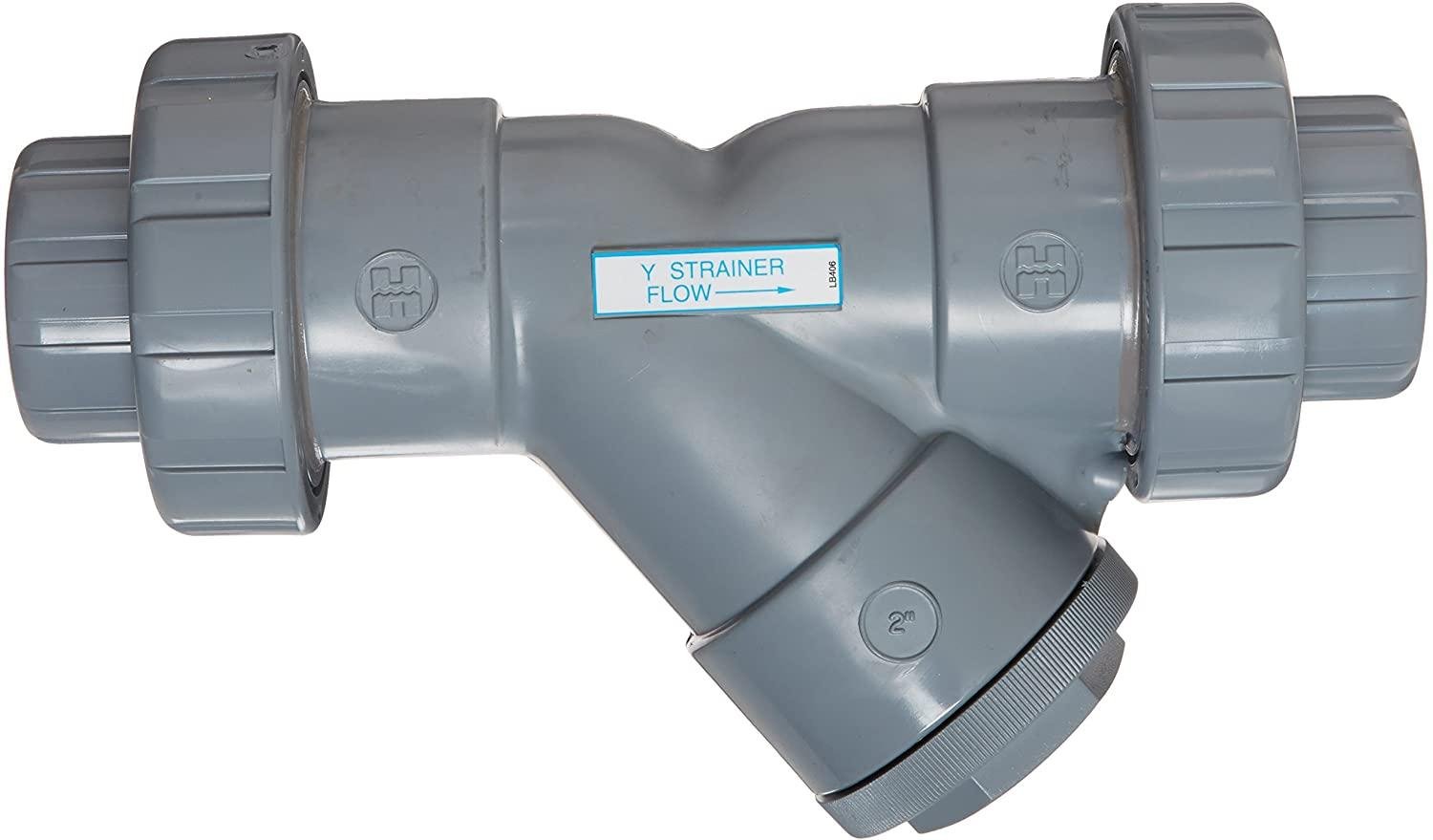Hayward YS20200TU 2-Inch Threaded True Union CPVC Plastic Y-Strainer ...