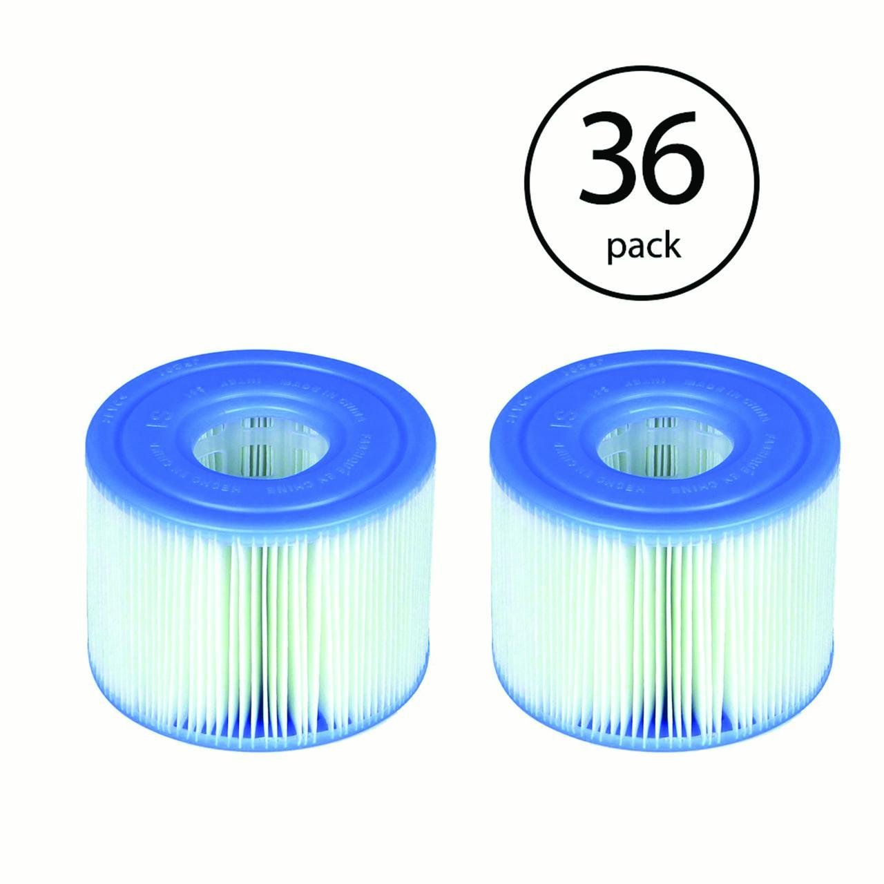 Intex PureSpa Type S1 Pool Filter Cartridges (2 Filters) (36 Pack) – Diikon