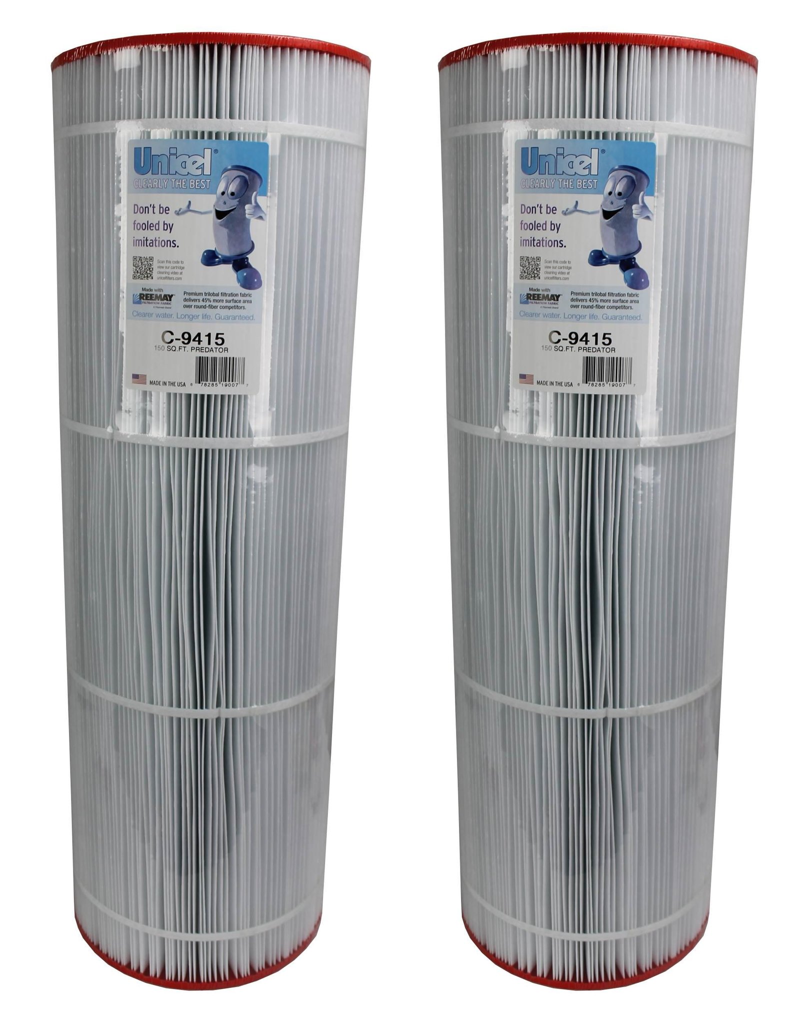 Unicel C-9415 Swimming Pool 150 Sq. Ft. Filter Replacement Cartridges ...