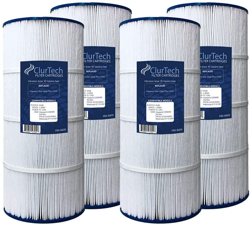 ClurTech FRX-8409-4 Replacement 4 Pack Hayward Star-Clear Plus C900 ...
