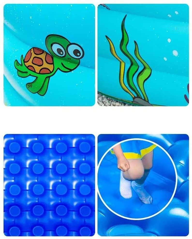 ZEIYUQI Thickened Children’s Paddling Pool with Pump Portable Anti ...