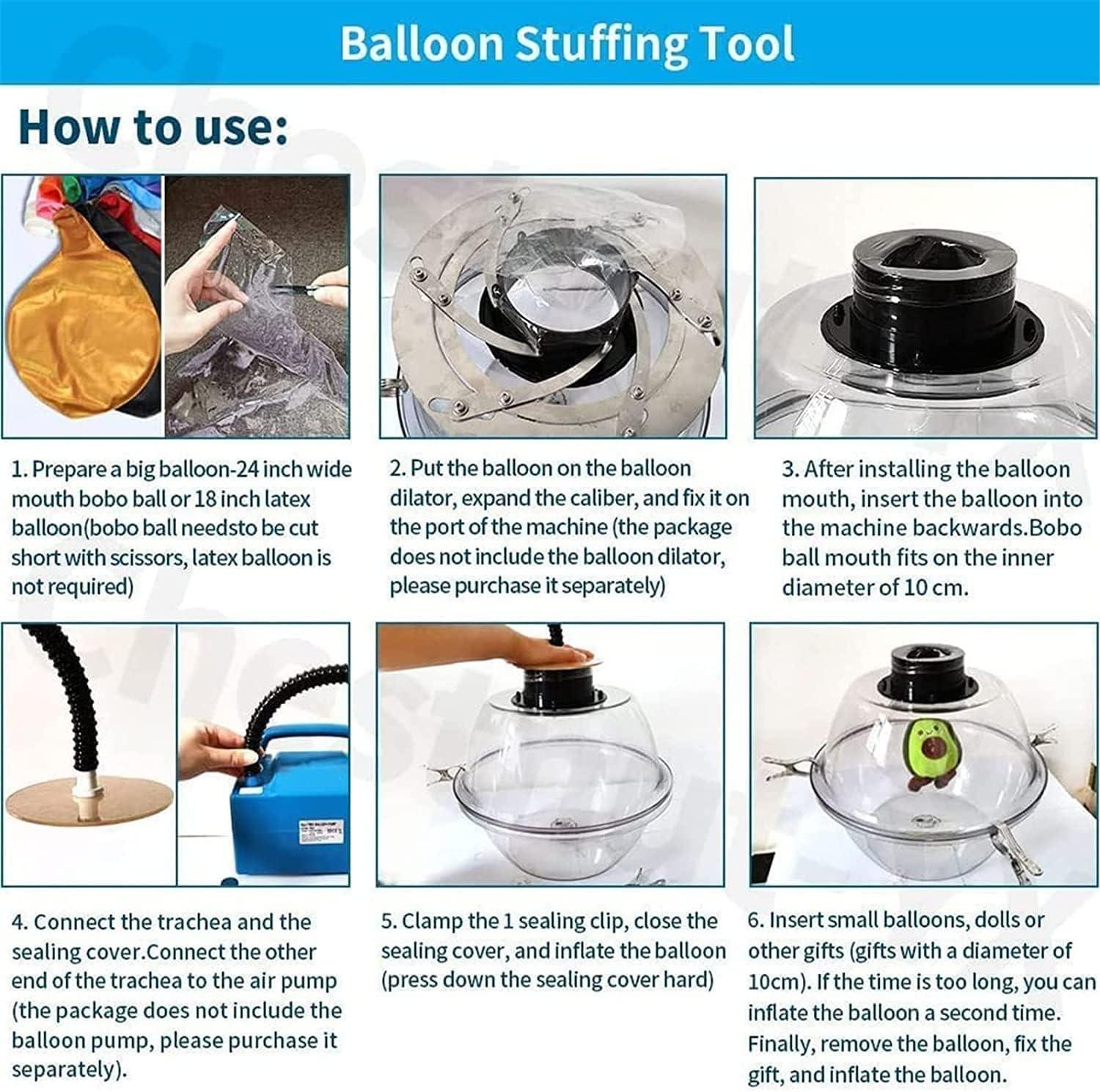 ACDBDYW Balloon Stuffing Machine Professional with Pump and Expander ...