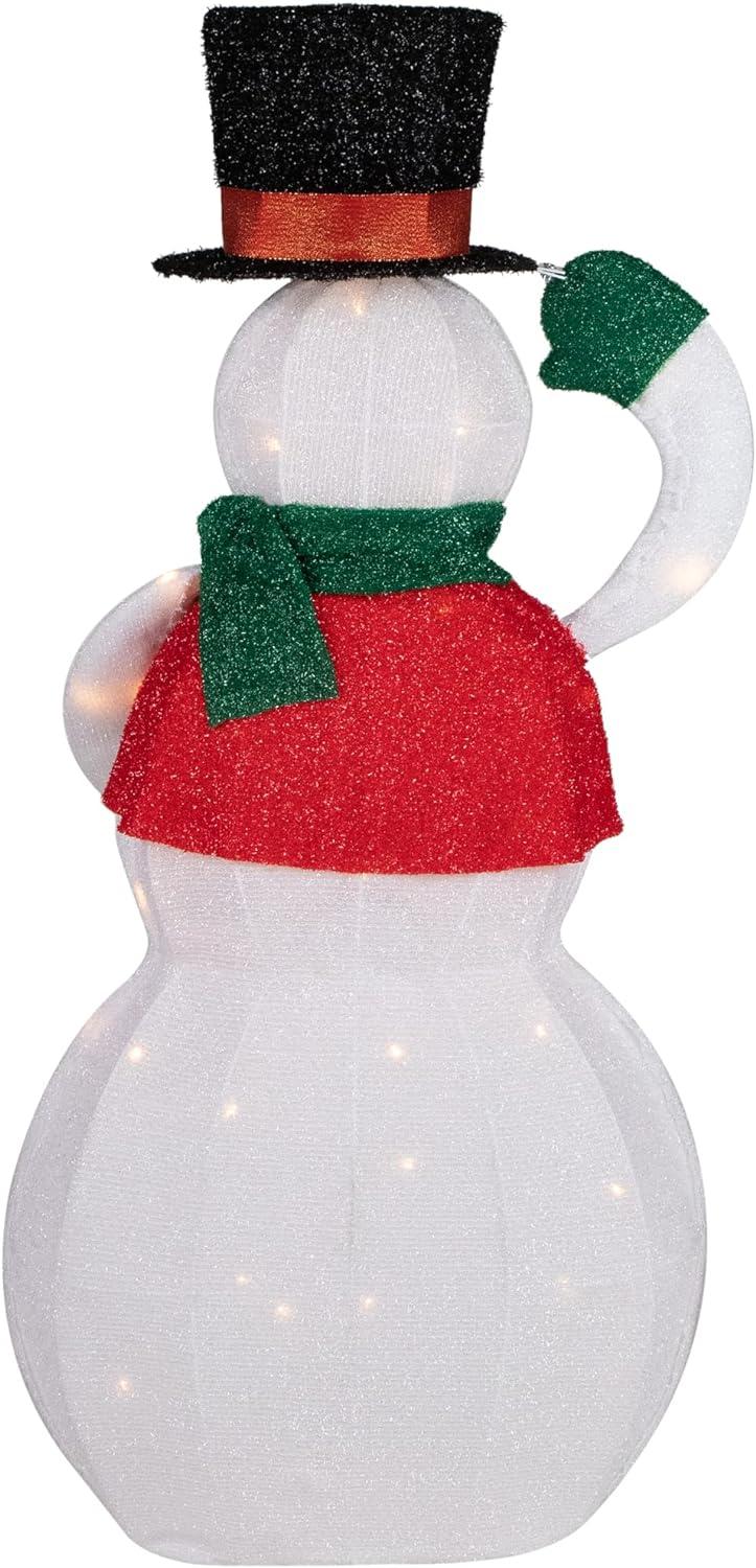 Northlight 36 LED Lighted Animated Hat Tipping Snowman Christmas Figure ...