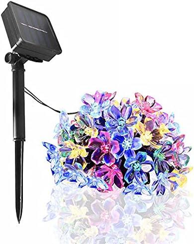 SJYDQ Light Peach Flower 5M/7M LED Lights Fairy Lights Garland ...