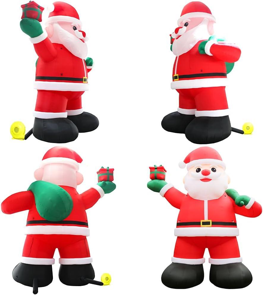 Yimukaka 20Ft Giant Inflatable Santa Claus and Blower – Christmas ...
