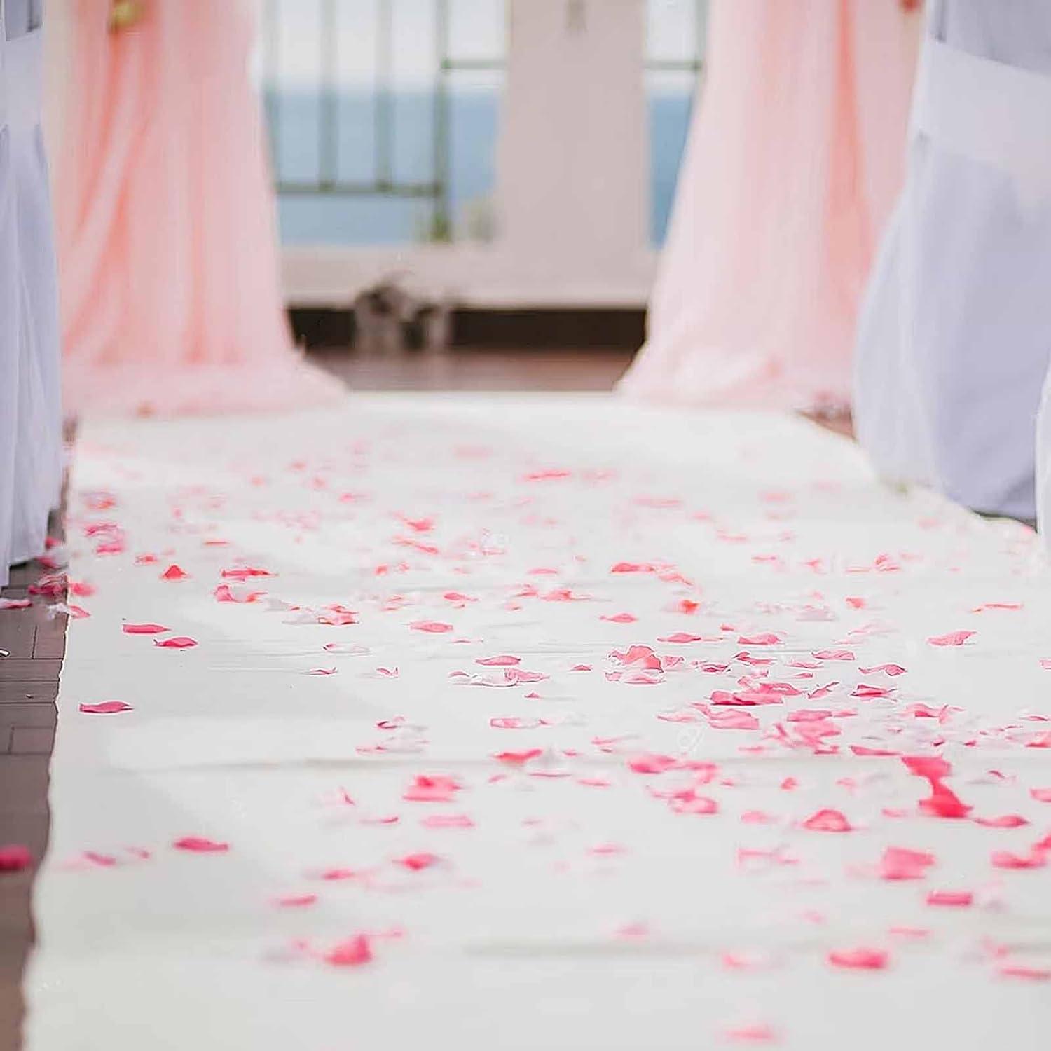 Wedding Aisle Runner White Carpet Runner for Wedding Ceremony, Party ...